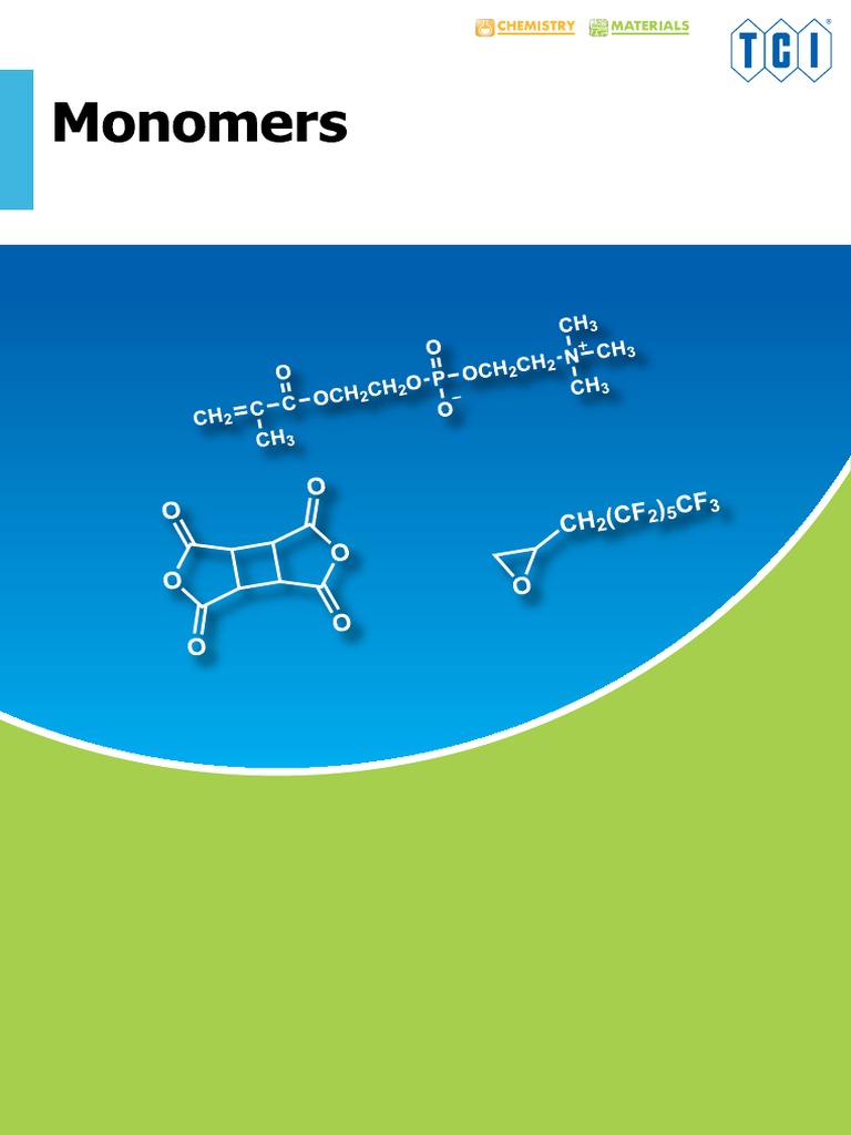 Product Listing of Monomer Chemicals for Inquiry | PDF | Chemistry ...