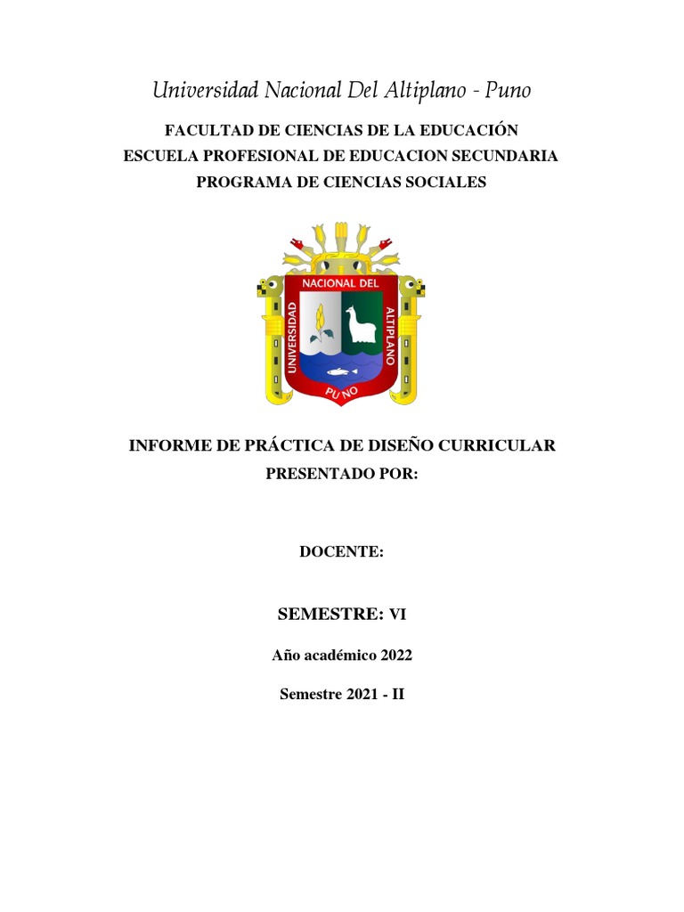PCI Modelo de Informe | PDF | Plan de estudios | Maestros