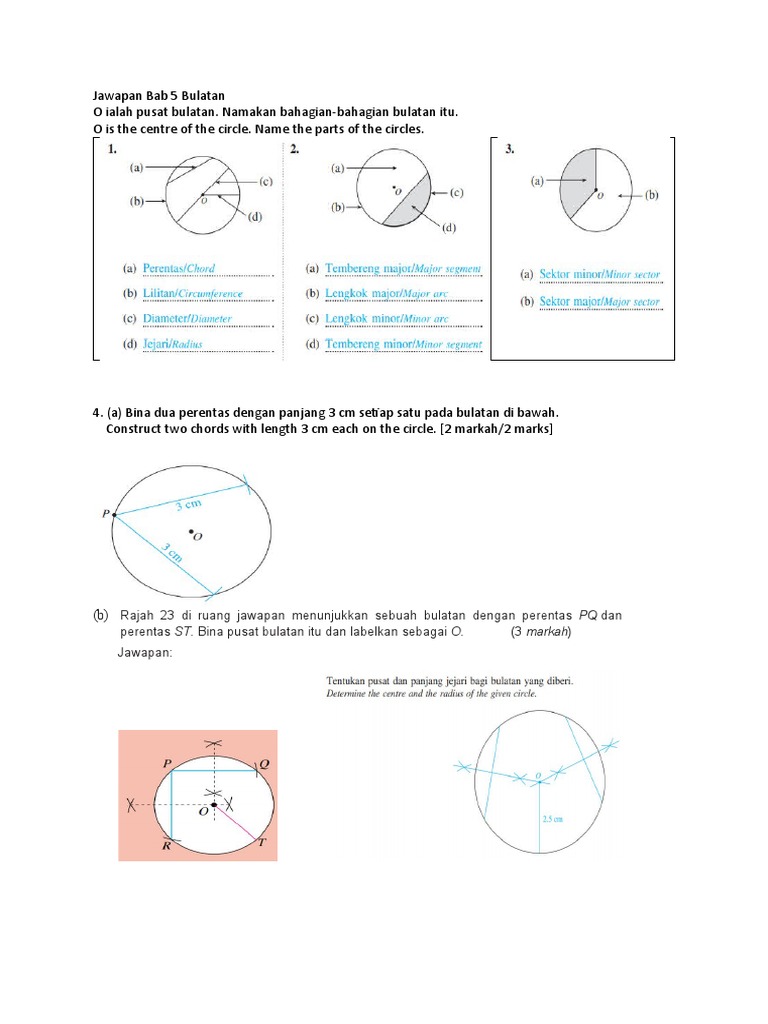 Jawapan Bab 5 Bulatan 2021 | PDF
