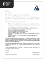 Tcs Appointment Letter | PDF