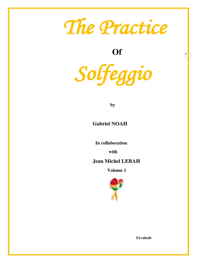 The Practice of Solffegio 1 | PDF | Clef | Learning