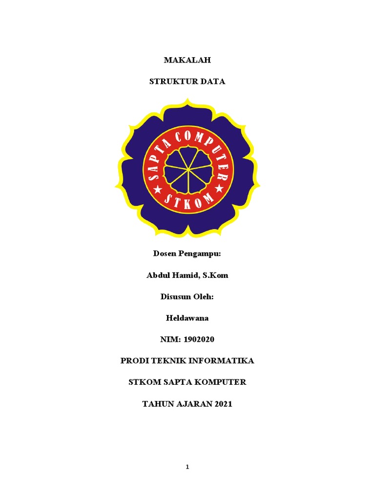 Makalah Struktur Data 2 | PDF | Komputer