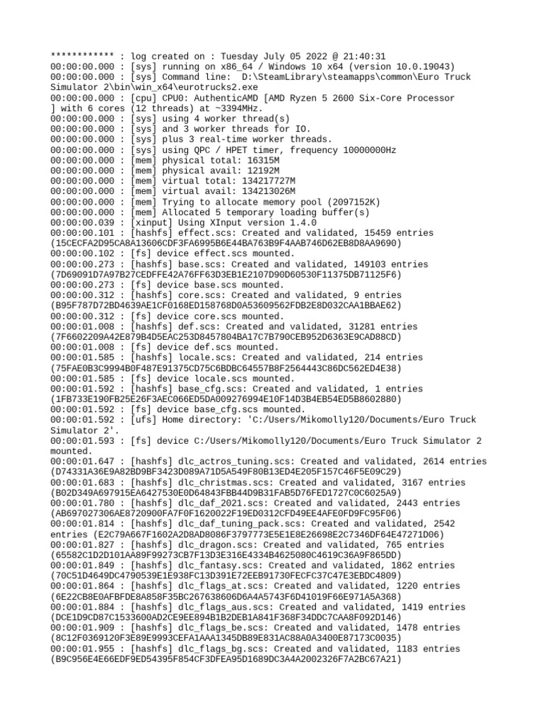 Game Log | PDF | Thread (Computing) | Computer Hardware