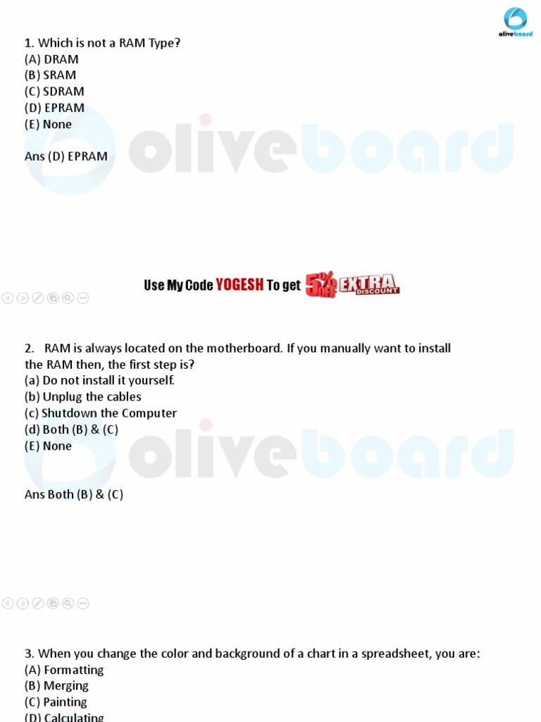 500 Questions PDF | PDF | Computer Data Storage | Osi Model