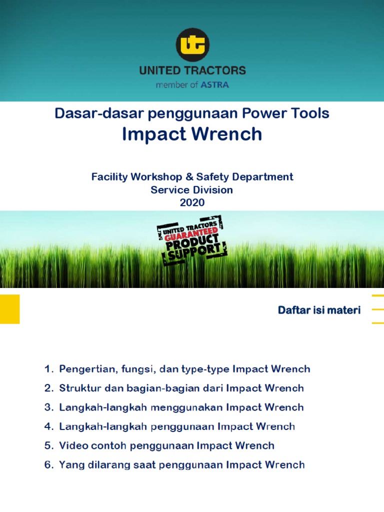 Materi Power Tool Impact Wrench | PDF | Tools | Manufactured Goods