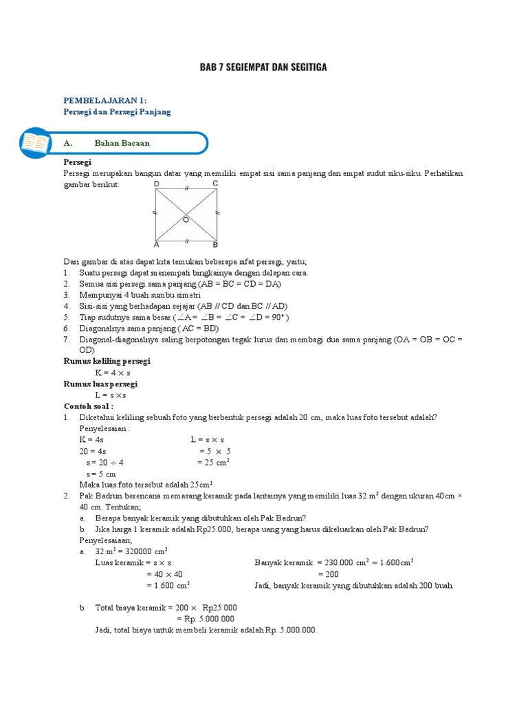 Modul Segiempat Dan Segitiga | PDF