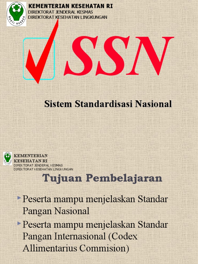 Sistem Standardisasi Nasional (SSN) - 2016 | PDF