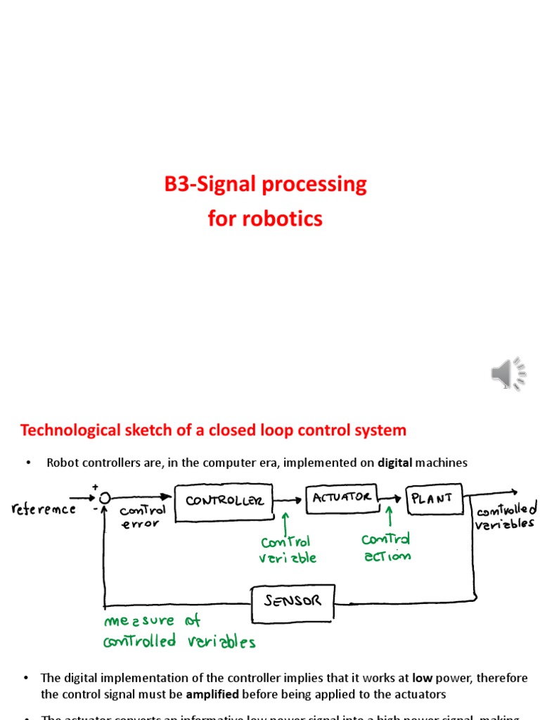 B3-Signal Processing For Robotics | PDF | Sampling (Signal Processing) | Analog To Digital Converter
