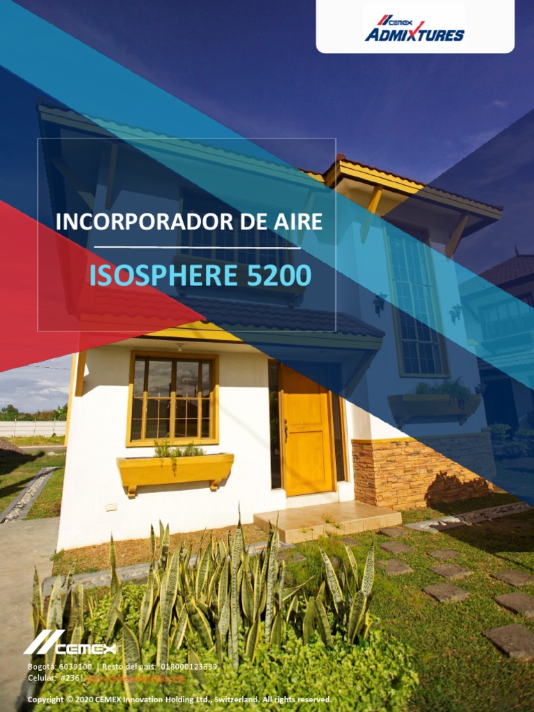 Isosphere 5200 Tds 2018 | PDF | Hormigón | Química