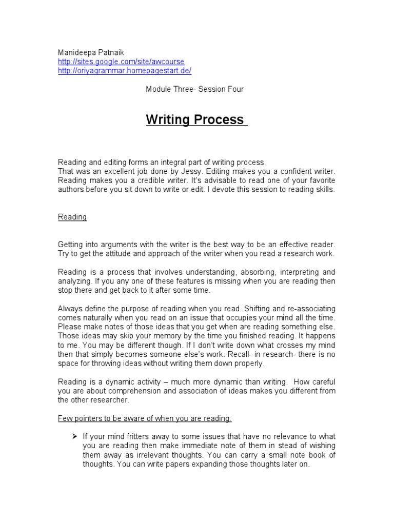 Module 3 Session Four | PDF | Writers | Mind