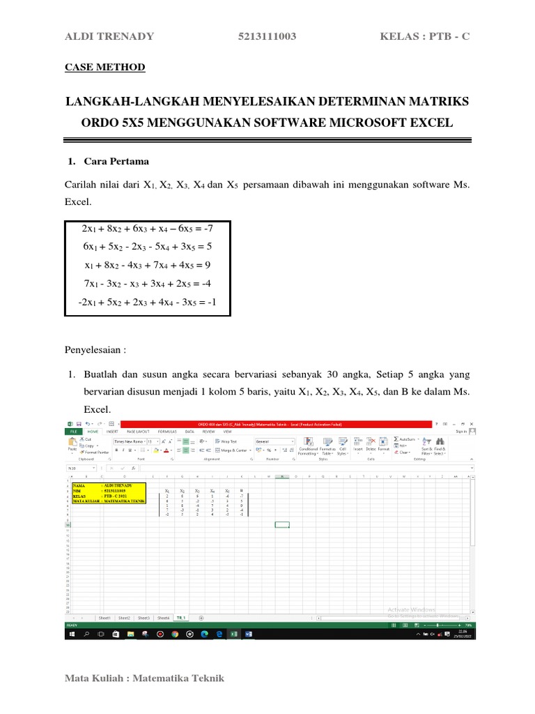 Case Method - Matematika Teknik | PDF