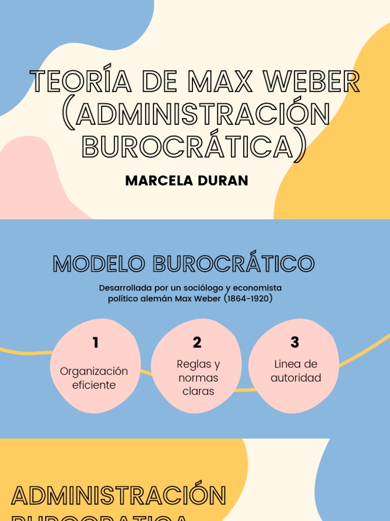 Teoría de Max Weber (Administración Burocrática | PDF | Burocracia | Max Weber