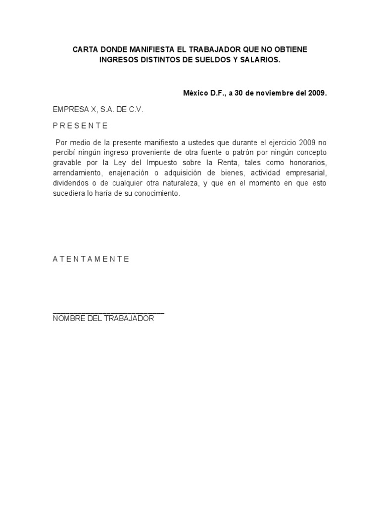 Carta Sin Credito Infonavit | PDF | Business | Ciudad de México