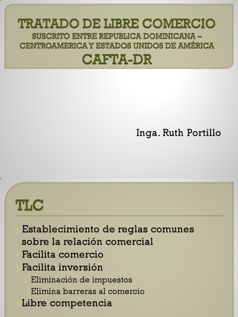7 TLC Cafta-Dr Tratado de Libre Comercio | PDF | Economias | Entorno natural
