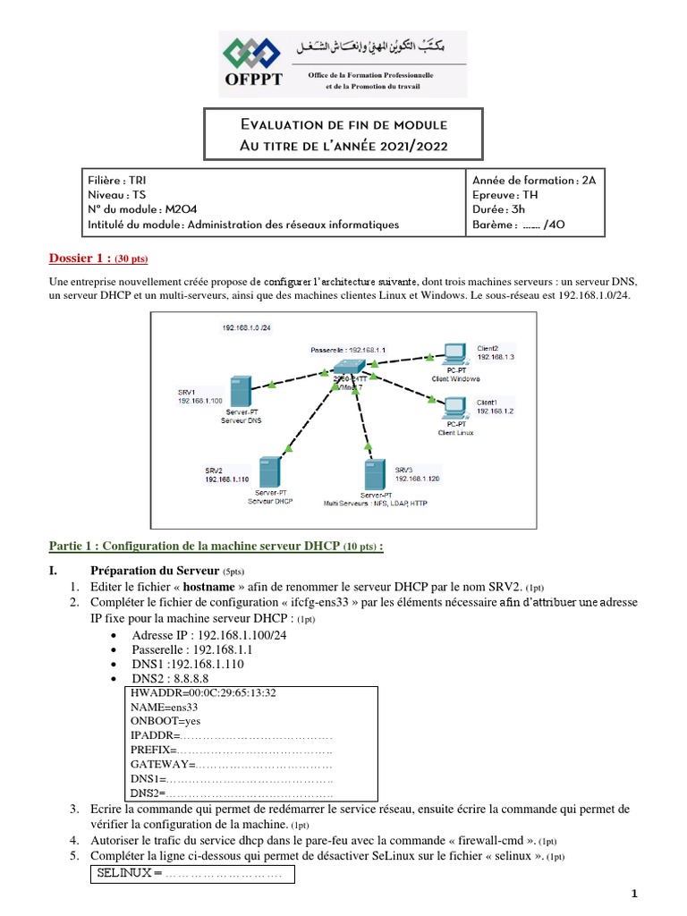 EFM - Administration Réseau Sous Linux | PDF | Système de noms de domaines | Serveur (Informatique)