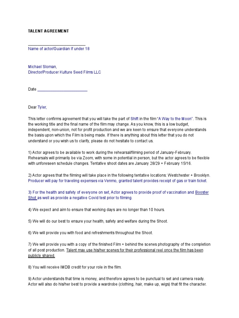 Shift Contract | PDF