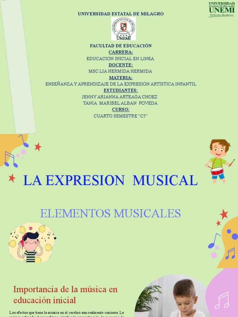 Expresion Musical | PDF | Canciones | Ritmo