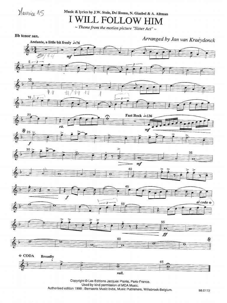 I Will Follow Him | PDF