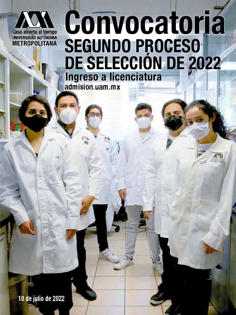 Convocatoria Uam Segunda Vuelta 2022 | PDF | Prueba (evaluación)