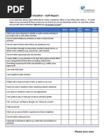 Child Behavior Checklist | PDF