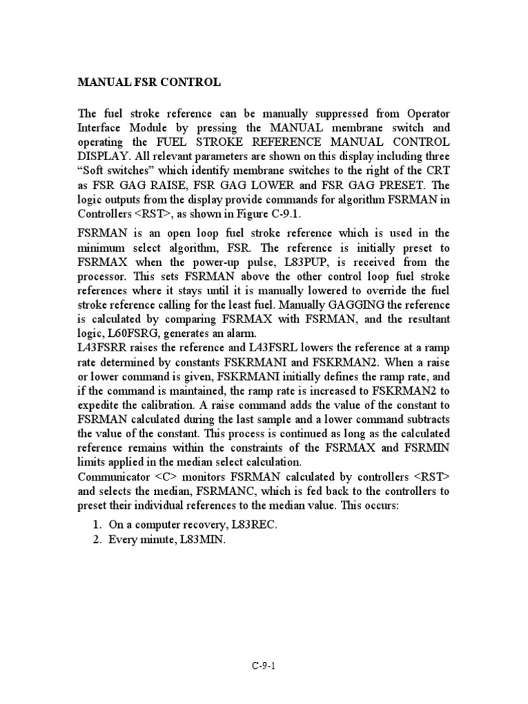Manual FSR Control | PDF | Technology & Engineering