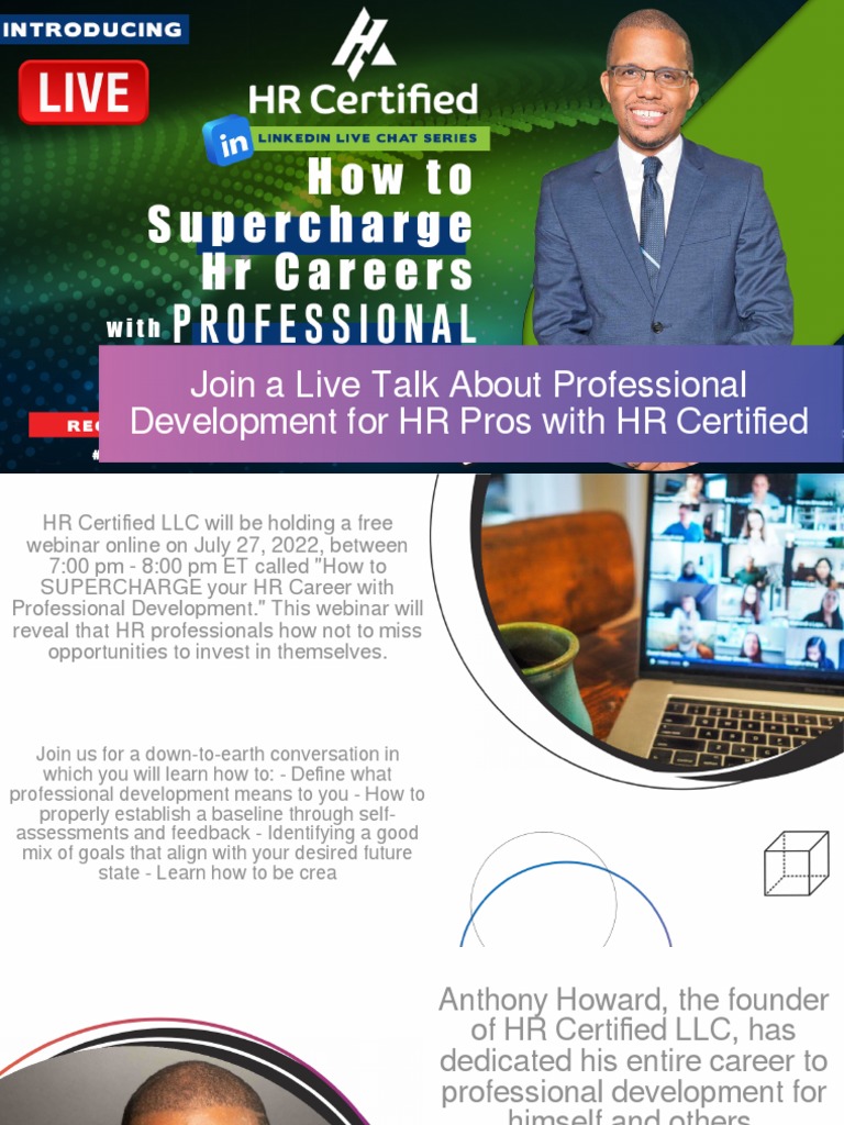 Join A Live Talk About Professional Development For HR Pros With HR ...