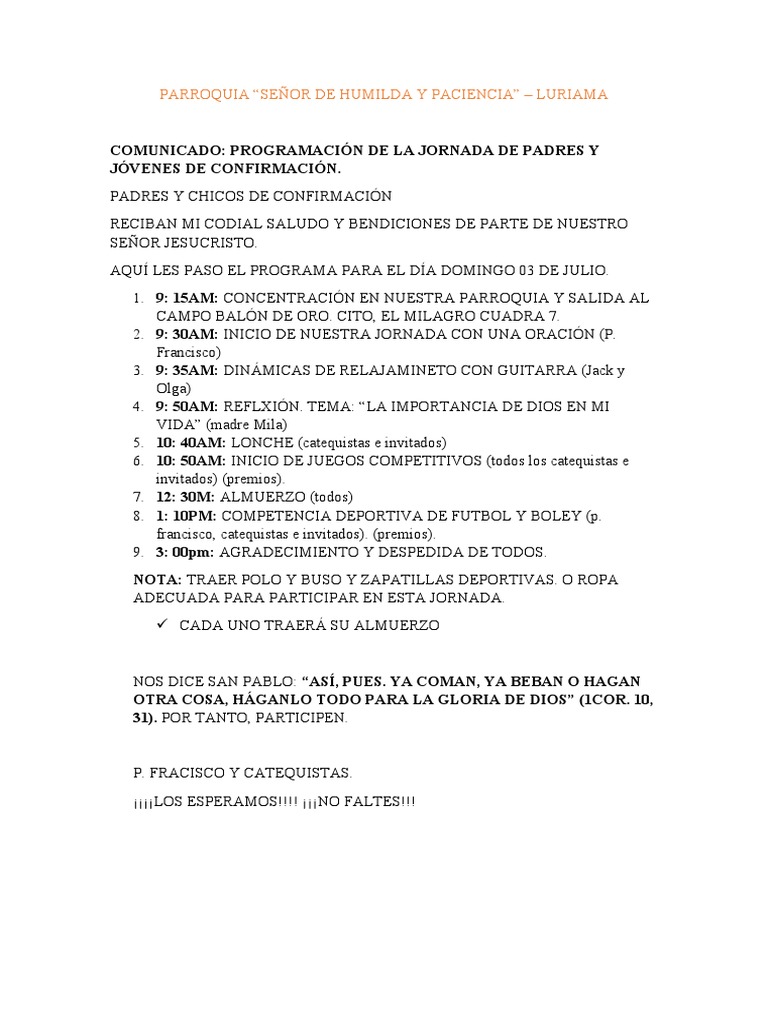 Programa Jornada | PDF