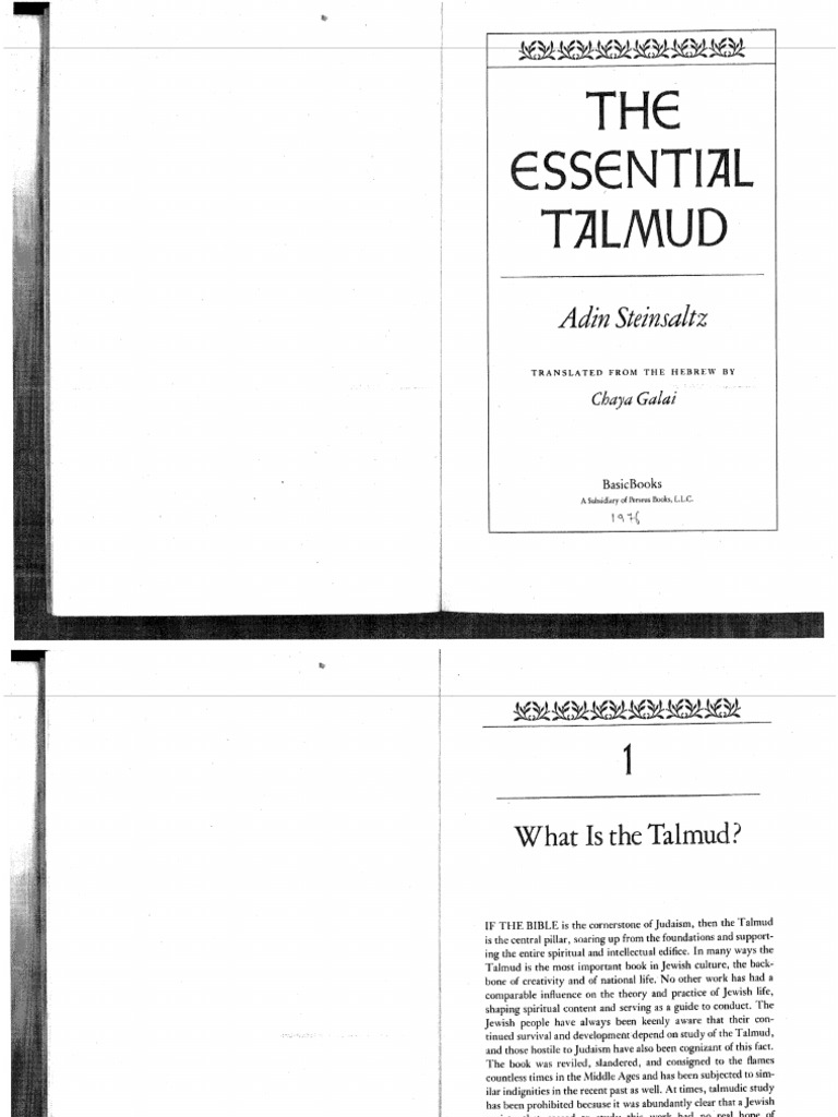Steinsaltz_Essential_Talmud_excerpts | PDF