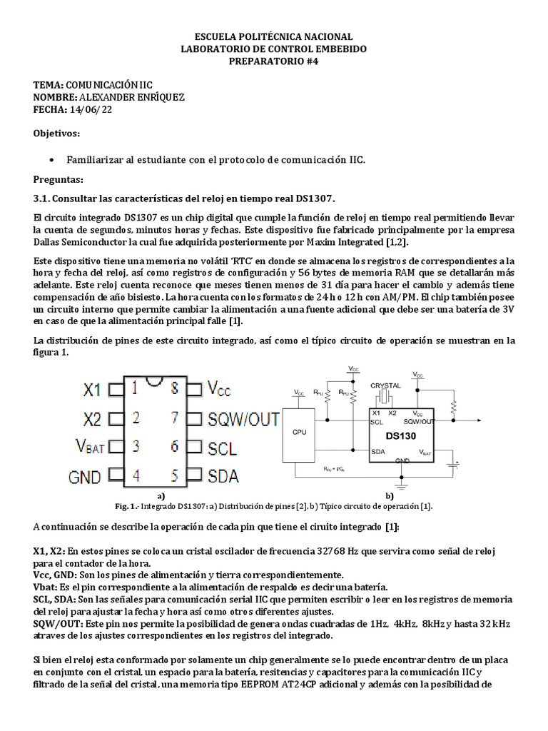 Comunicación IIC Con ATmega164p | PDF | Almacenamiento de datos de la computadora | Reloj