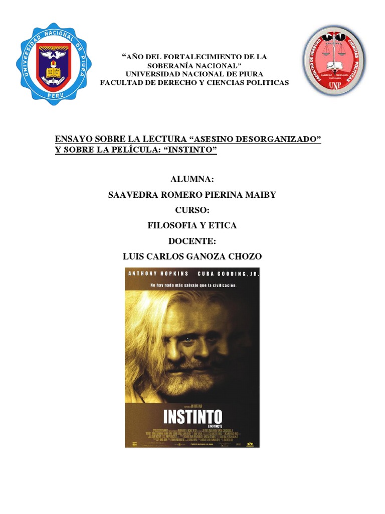 Ensayo de Lectura y Pelicula | PDF | Mente | Naturaleza