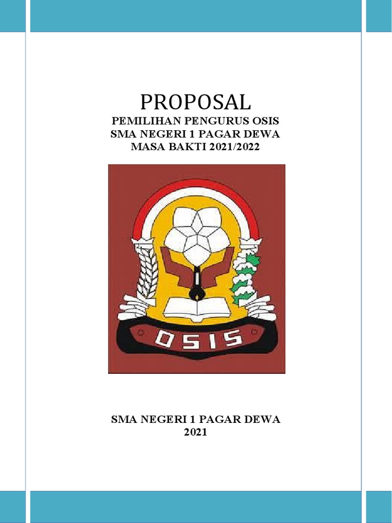 Proposal Pemilihan Osis 2020 2021 | PDF