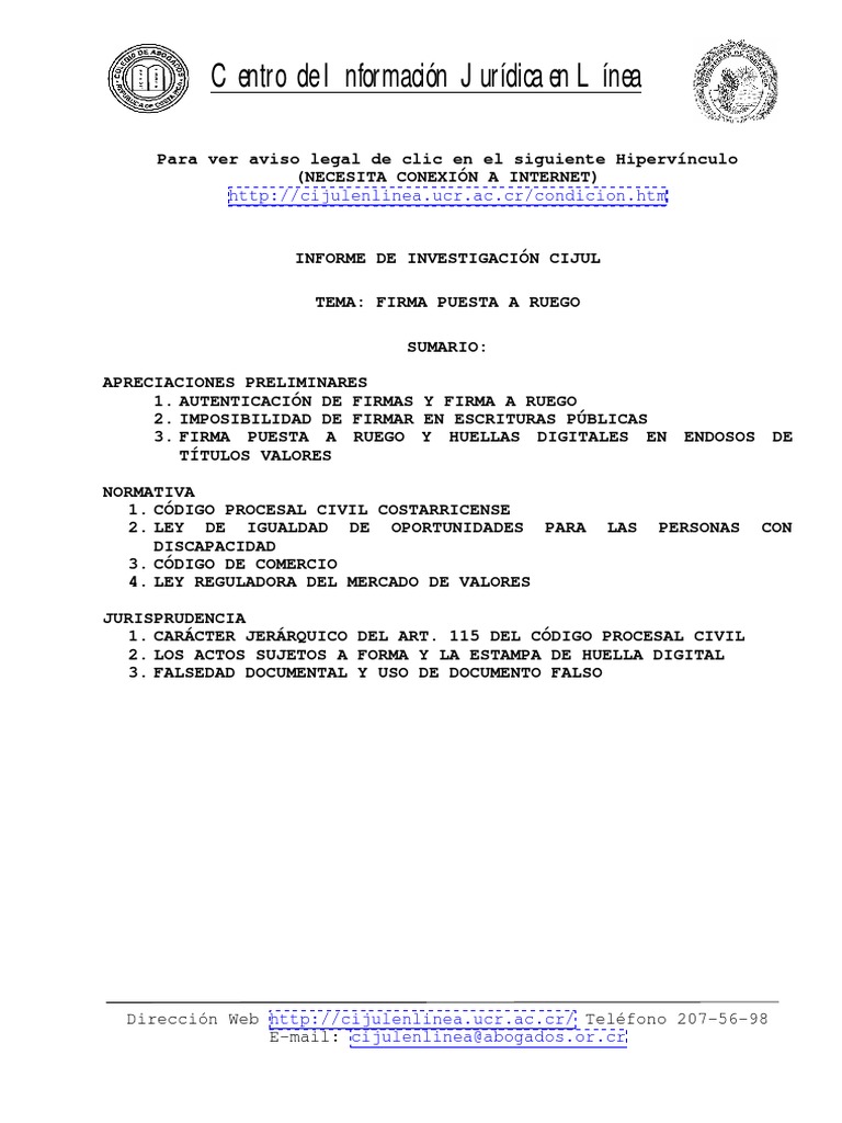 Firma A Ruego | PDF | Demanda judicial | Ley procesal