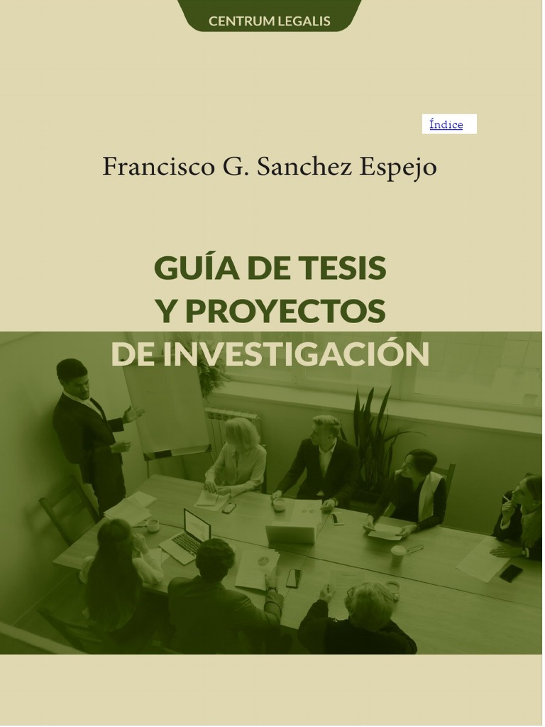 LIBRO GUIA de TESIS y Proyectos de Investigacion | PDF | Conocimiento ...