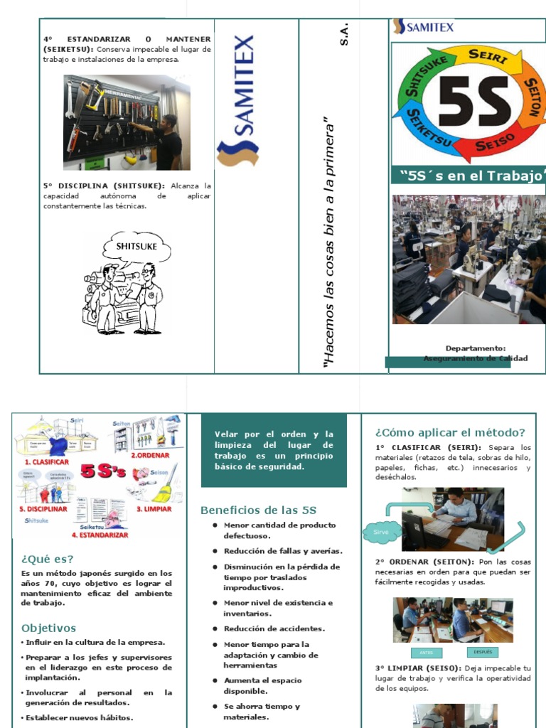Triptico 5s Final Pdf Business Procesos De Negocio