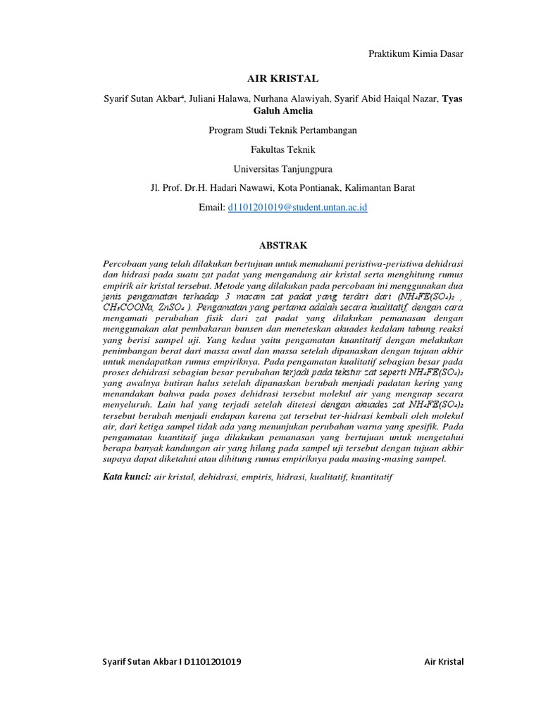 Laprak Kimia Modul 2 | PDF