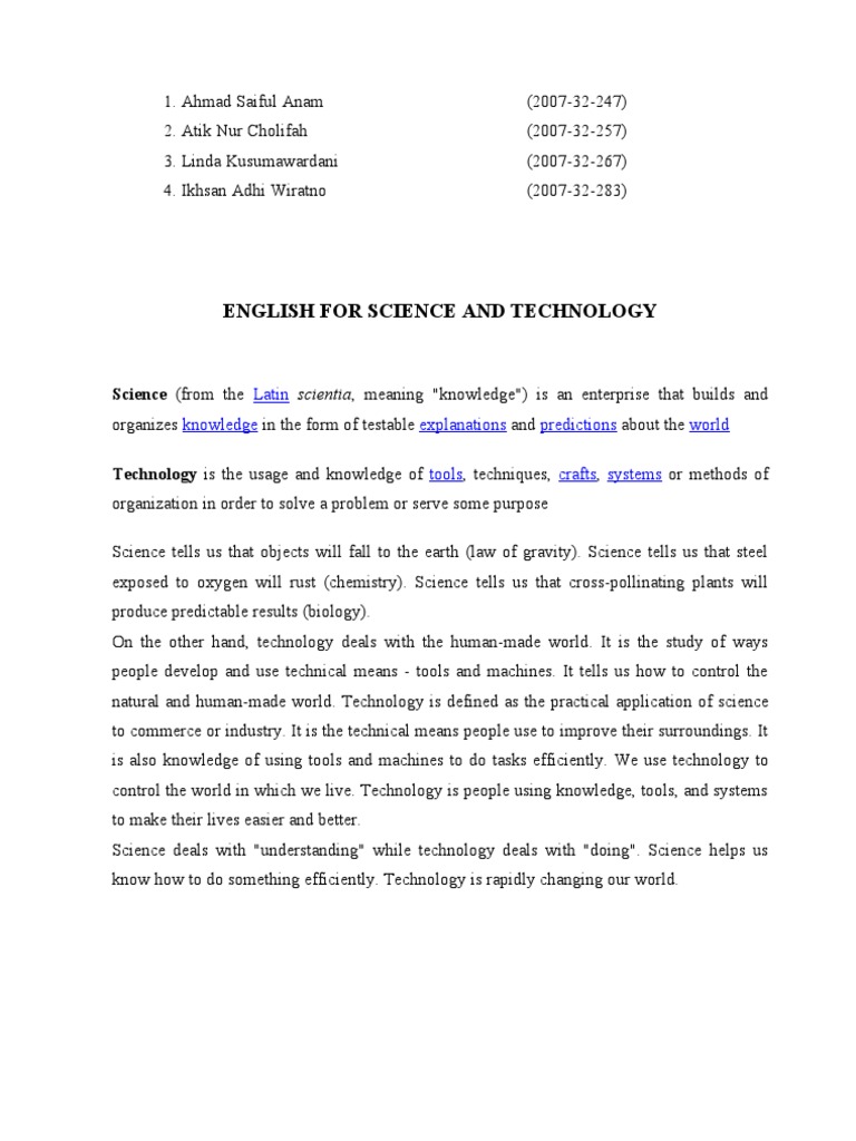 English For Science and Technology New (Esp) | PDF | Solution | Biogas