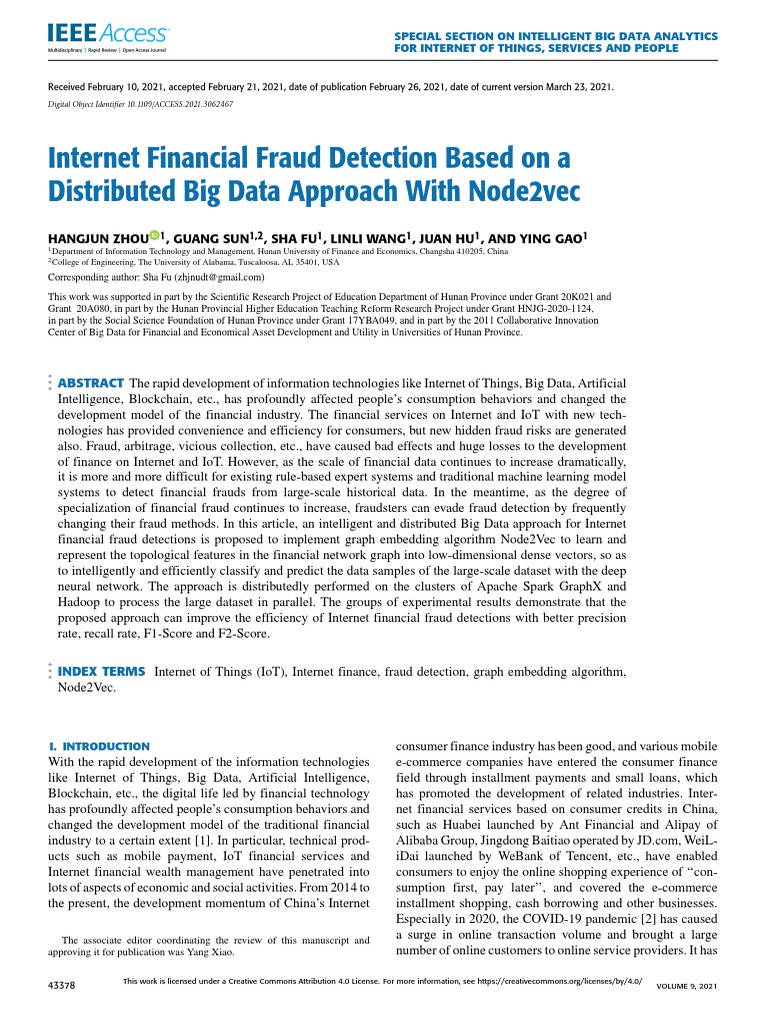 16.-Internet Financial Fraud Detection Base | PDF | Apache Spark ...