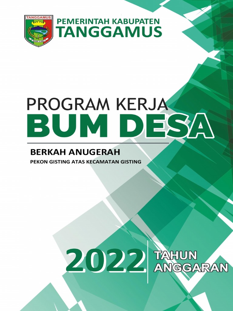 Rencana Kerja Bum Desa Ba Gisting Atas | PDF