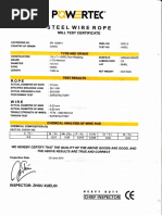 Wire Rope Test Certificate | PDF | Rope | Wire