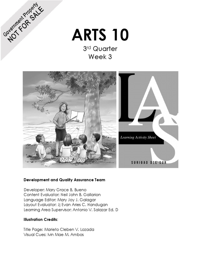 Arts 10: 3 Quarter Week 3 | PDF | Learning