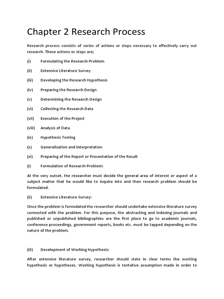 Chapter 2 Introduction To Research | PDF | Statistical Hypothesis ...