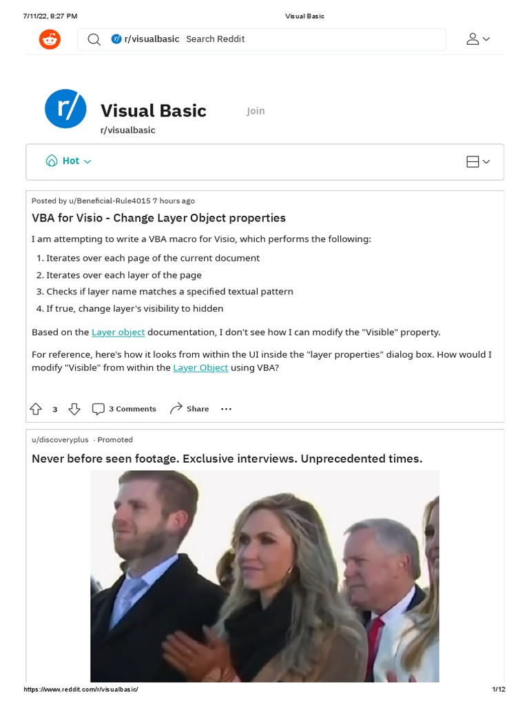 Visual Basic: VBA For Visio - Change Layer Object Properties | Download ...