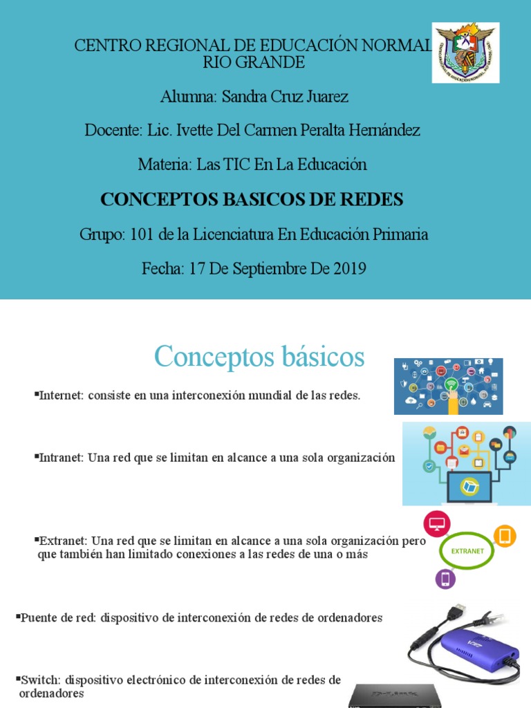 Presentacion Conseptos Basicos de Redes | PDF | Red de computadoras ...