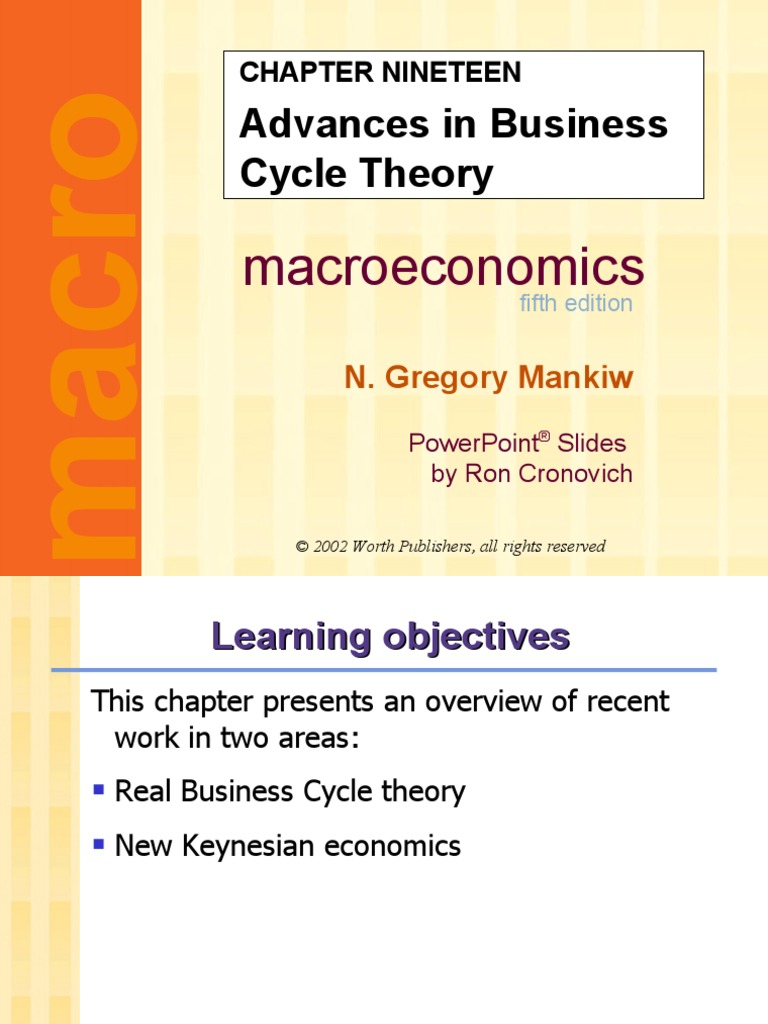 Advances in Business Cycle Theory: Macroeconomics | PDF | New Keynesian ...