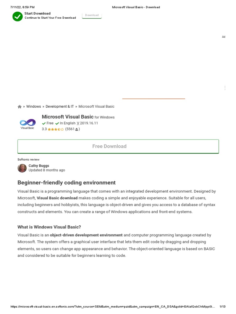 Microsoft Visual Basic - Download | PDF | Computer Program | Visual ...