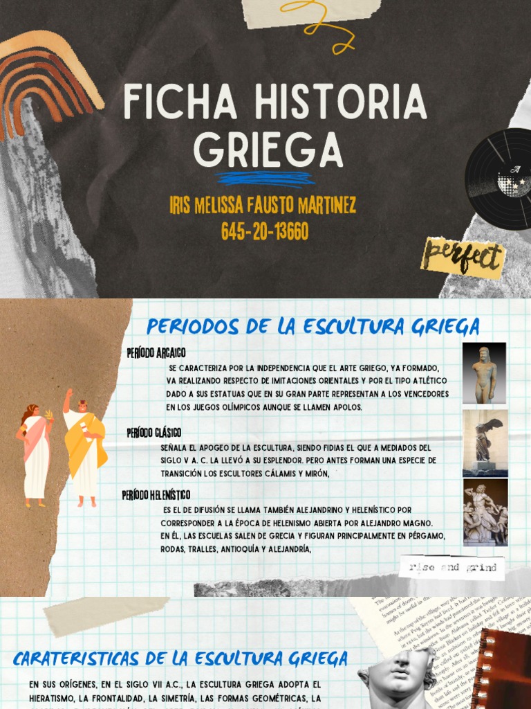 Ficha Historica Griega-Resumen | PDF | Antigua Grecia | Escultura