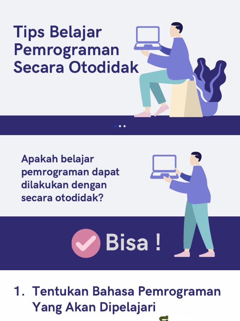 Tips Belajar Pemrograman Secara Otodidak With CV | PDF