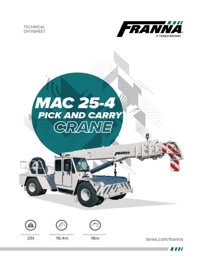 25t Franna Crane | PDF | Crane (Machine) | Brake