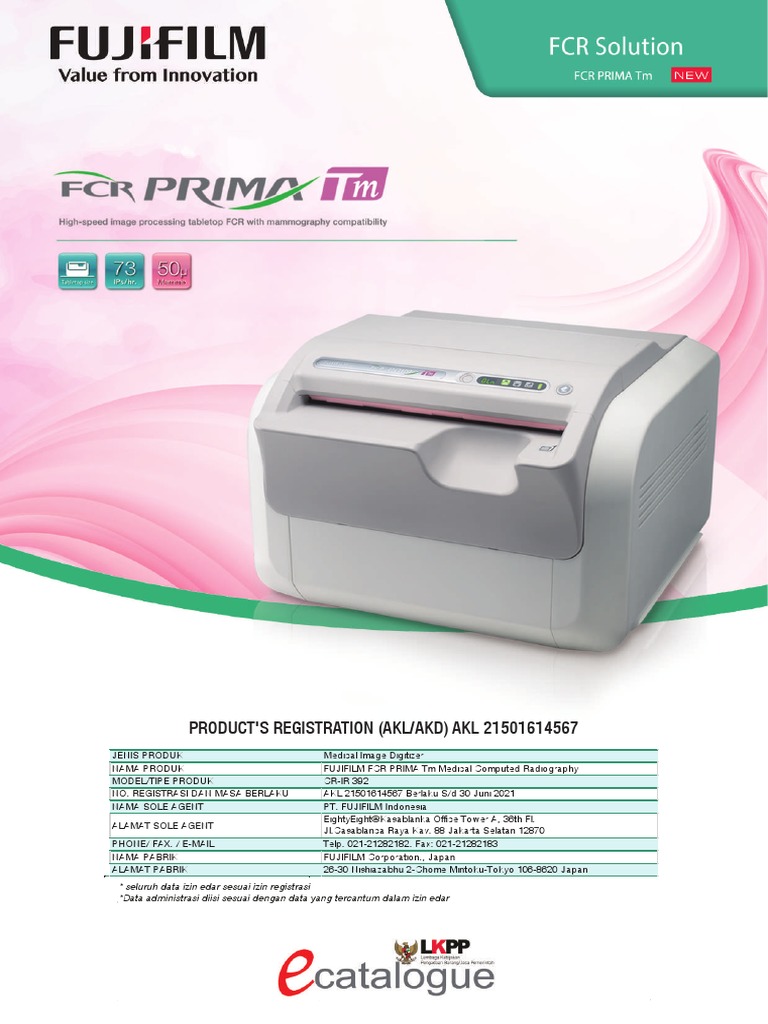 Fuji Film FCR Prima TM CR-IR 392 | PDF | Imaging