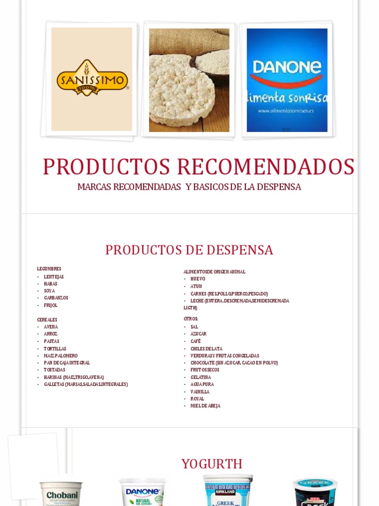 Marcas Recomendadas | PDF | Galleta | Panes